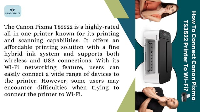 How to Connect Canon Pixma TS3522 Printer to Wi-Fi? | PPT