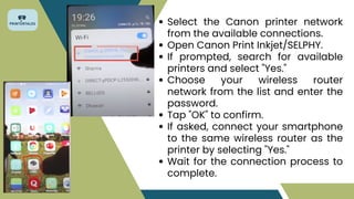 How to Connect Canon Pixma TS3522 Printer to Wi-Fi? | PPT