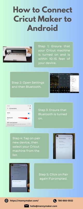 How to Connect Cricut Maker to Android ? | PDF