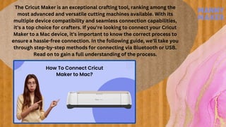 How To Connect Cricut Maker to Mac? Manny Maker | PDF | Operating Systems | Computer Software ...