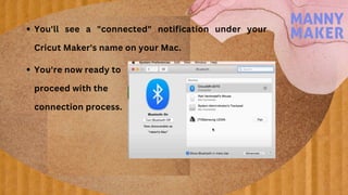 How To Connect Cricut Maker to Mac? Manny Maker | PDF | Operating Systems | Computer Software ...