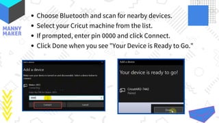 How to Connect Cricut to Computer Bluetooth? | PDF