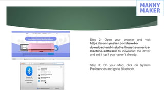 How to Connect Silhouette Machine to Mac | PDF