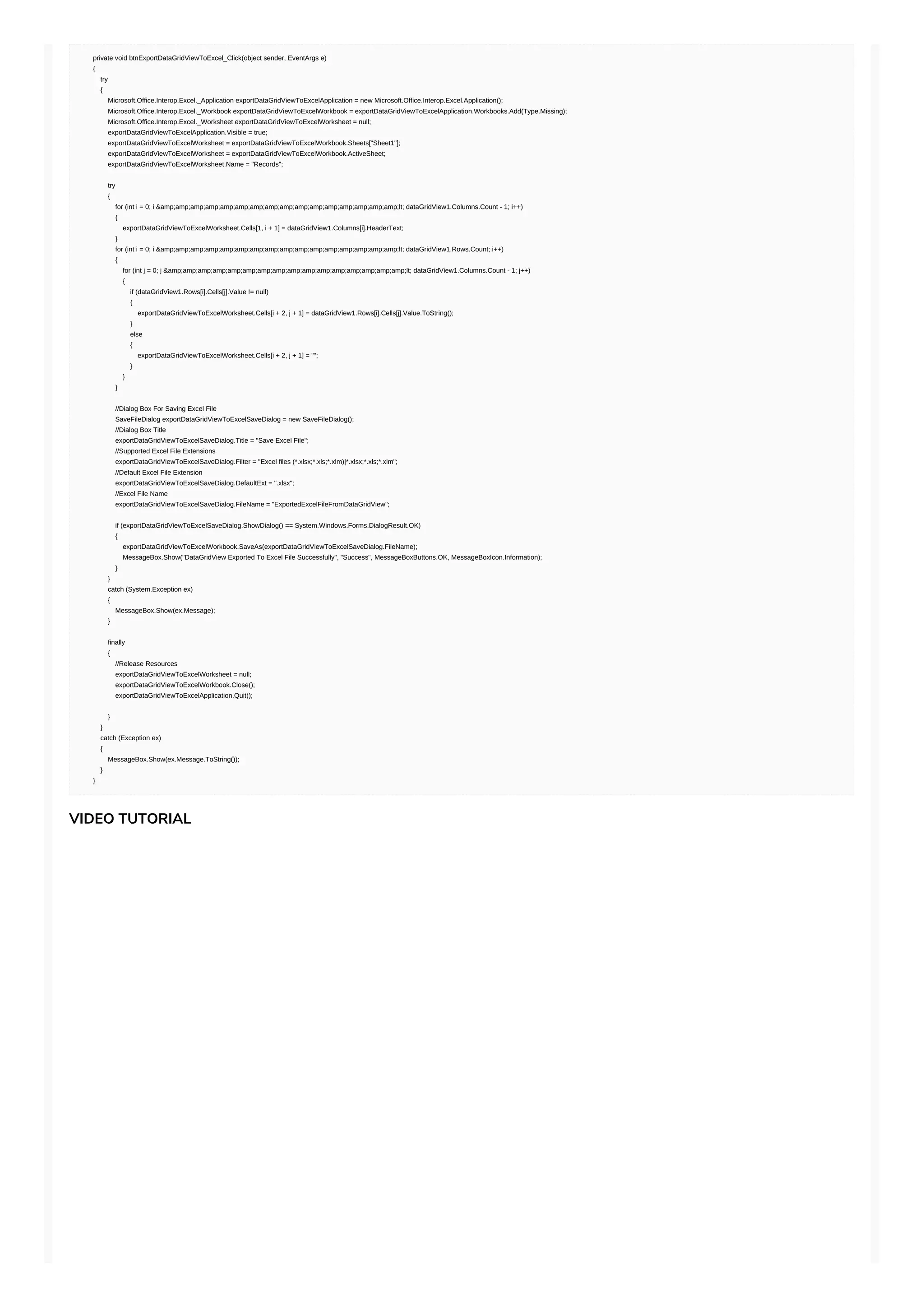Crud How To Connect To Microsoft Access Database Insert Update Delete Clear Print Export
