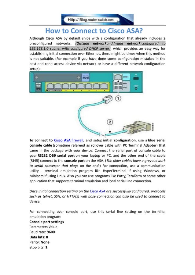 How to connect to cisco asa | DOCX