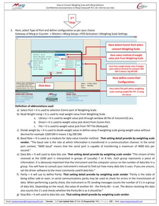 How to connect weighing scale with marg software | PDF | Computer ...