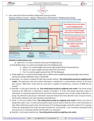 How to connect weighing scale with marg software | PDF | Computer Software and Applications ...