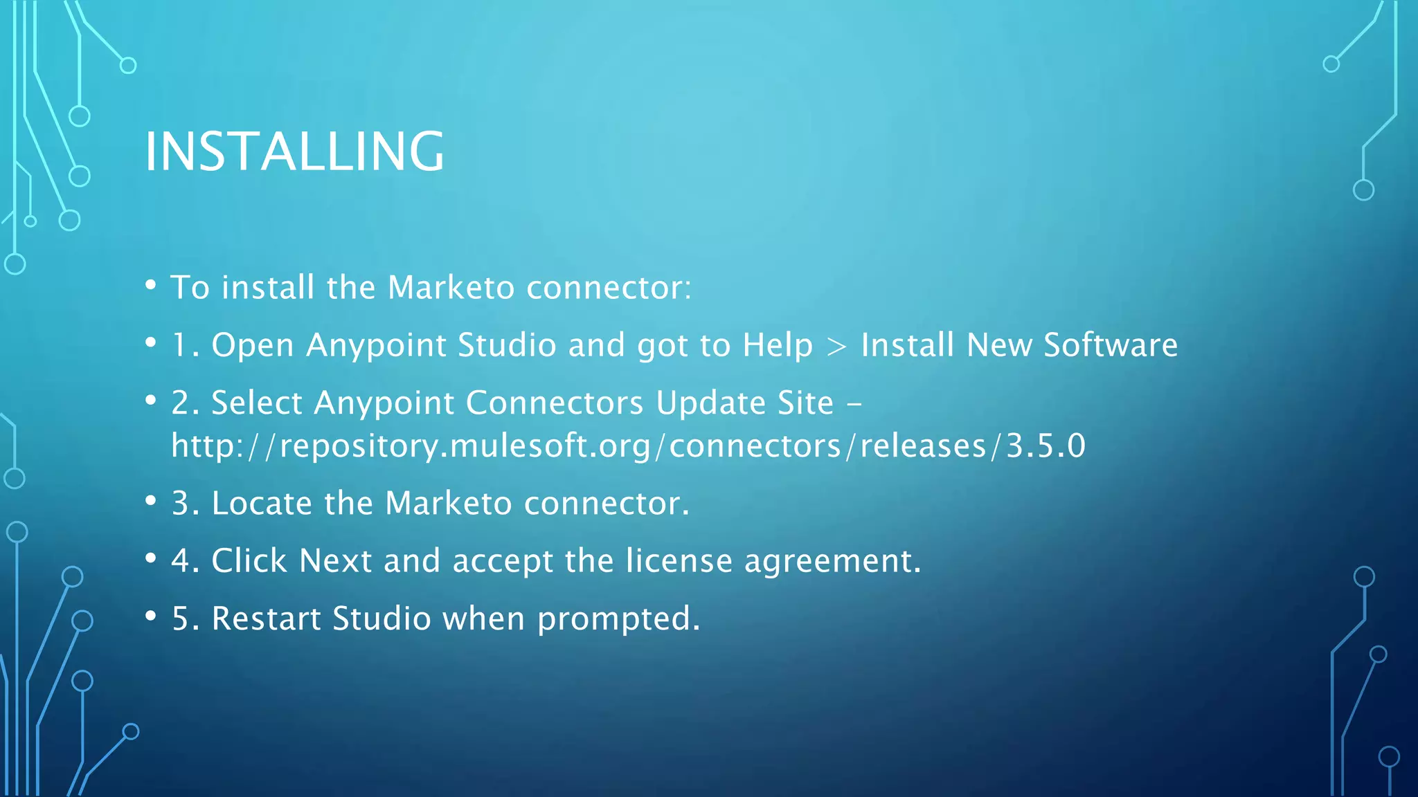 How to connect with Marketo connector | PPT