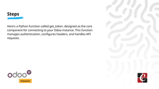 How to Connect With Odoo 17 Using API Key | PPTX