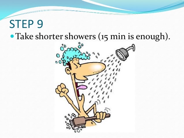 How to conserve the water