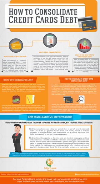 How to Consolidate Credit Cards Debt Easily | PDF