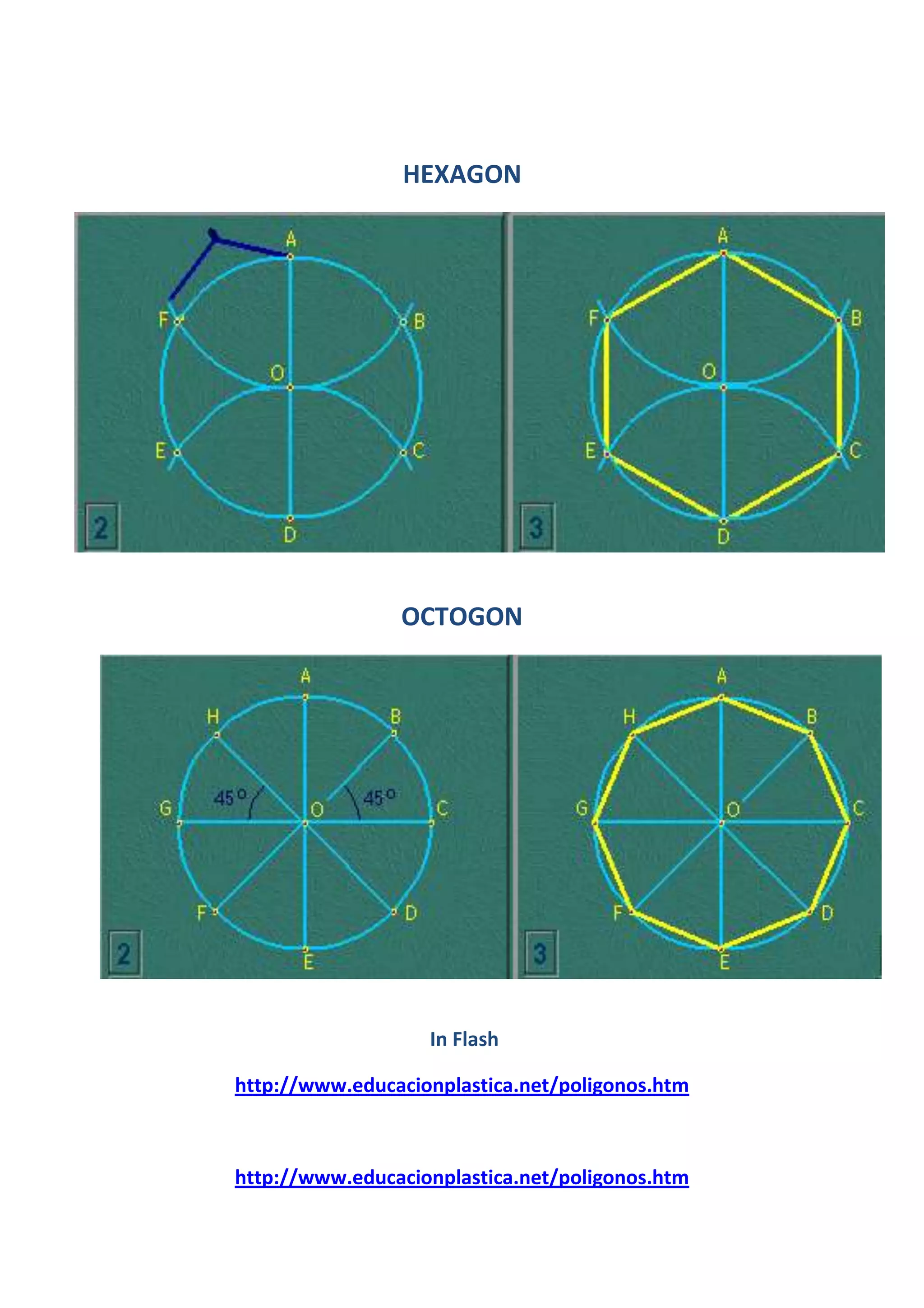 How to construct polygons using a compass | DOCX