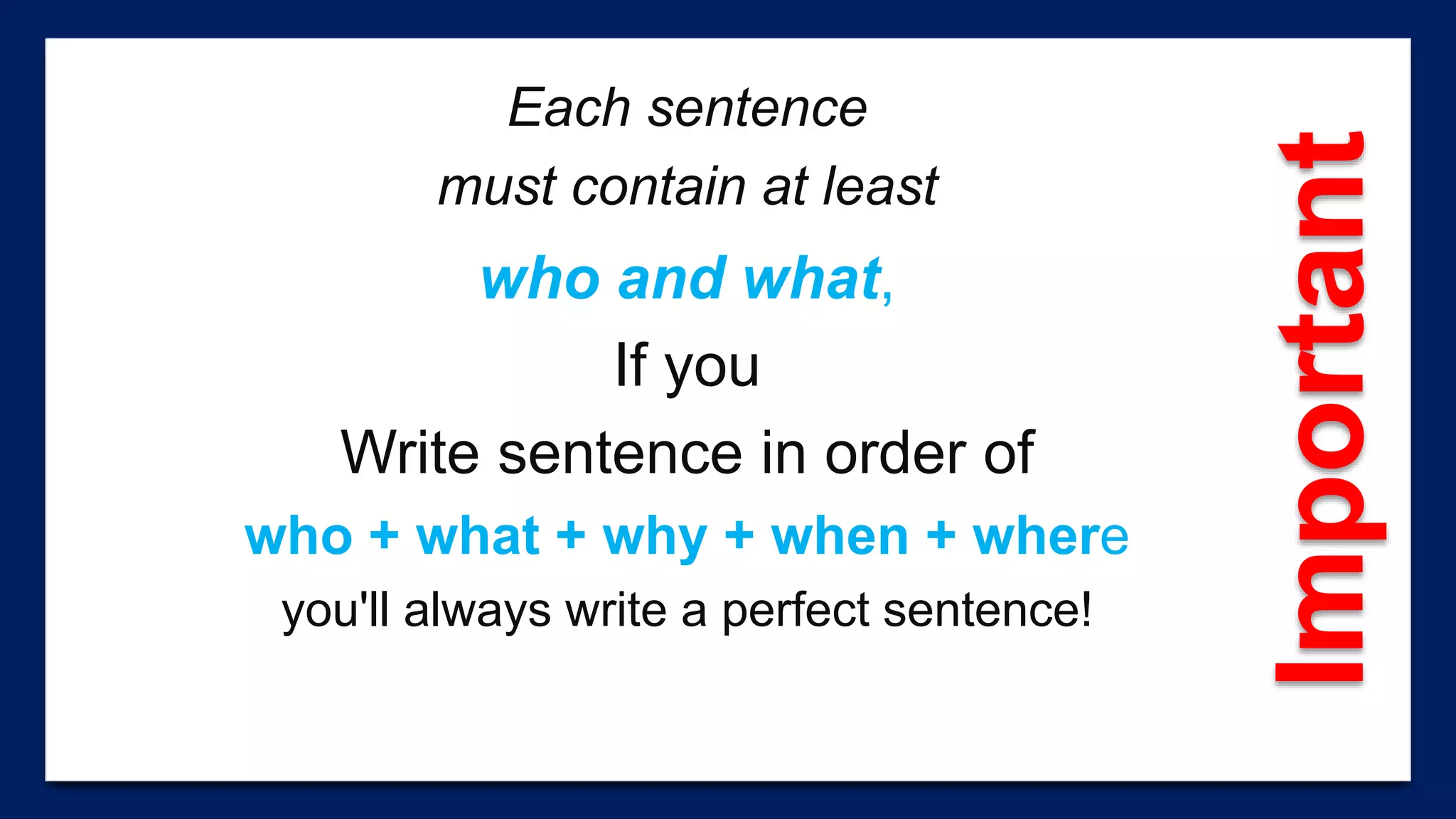 How to construct sentences in english | PPTX
