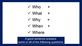 How to construct sentences in english | PPTX
