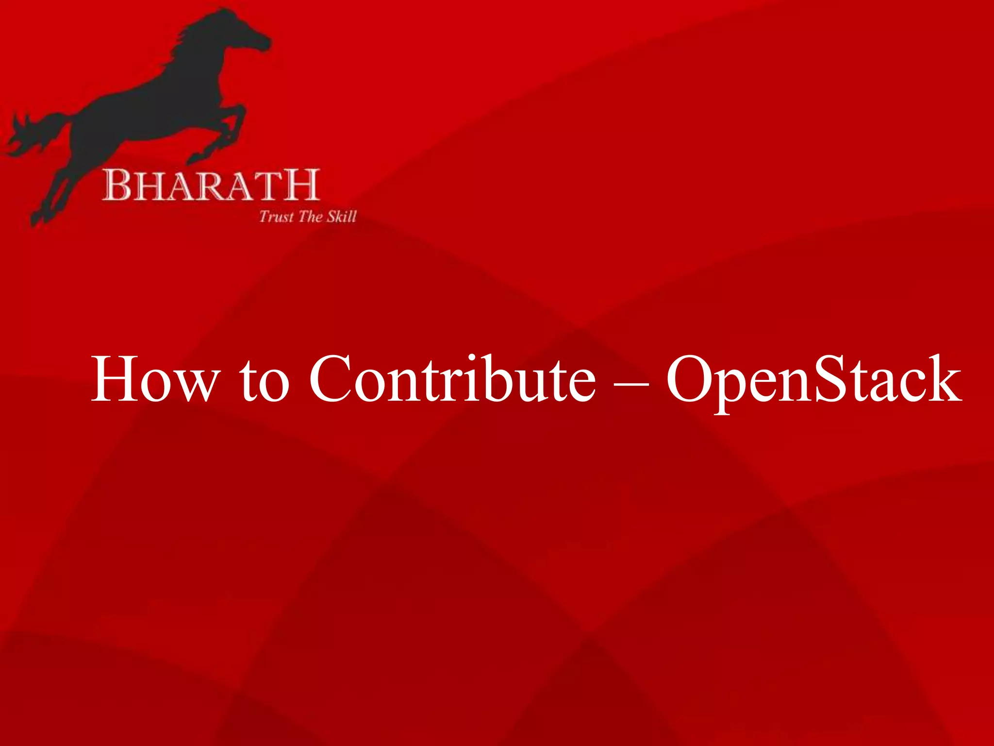 How to contribute – open stack part 1 | PPT