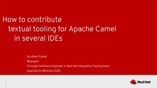 How to contribute textual tooling for apache camel in several id es | PPT