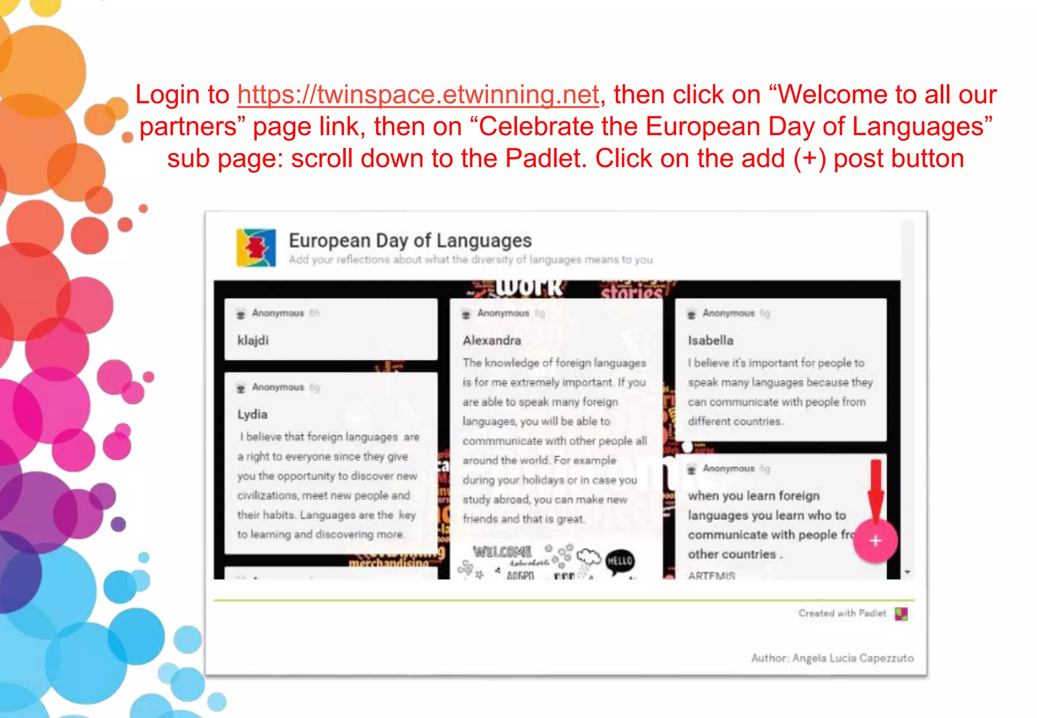 How to contribute to a padlet in twinspace | PPSX
