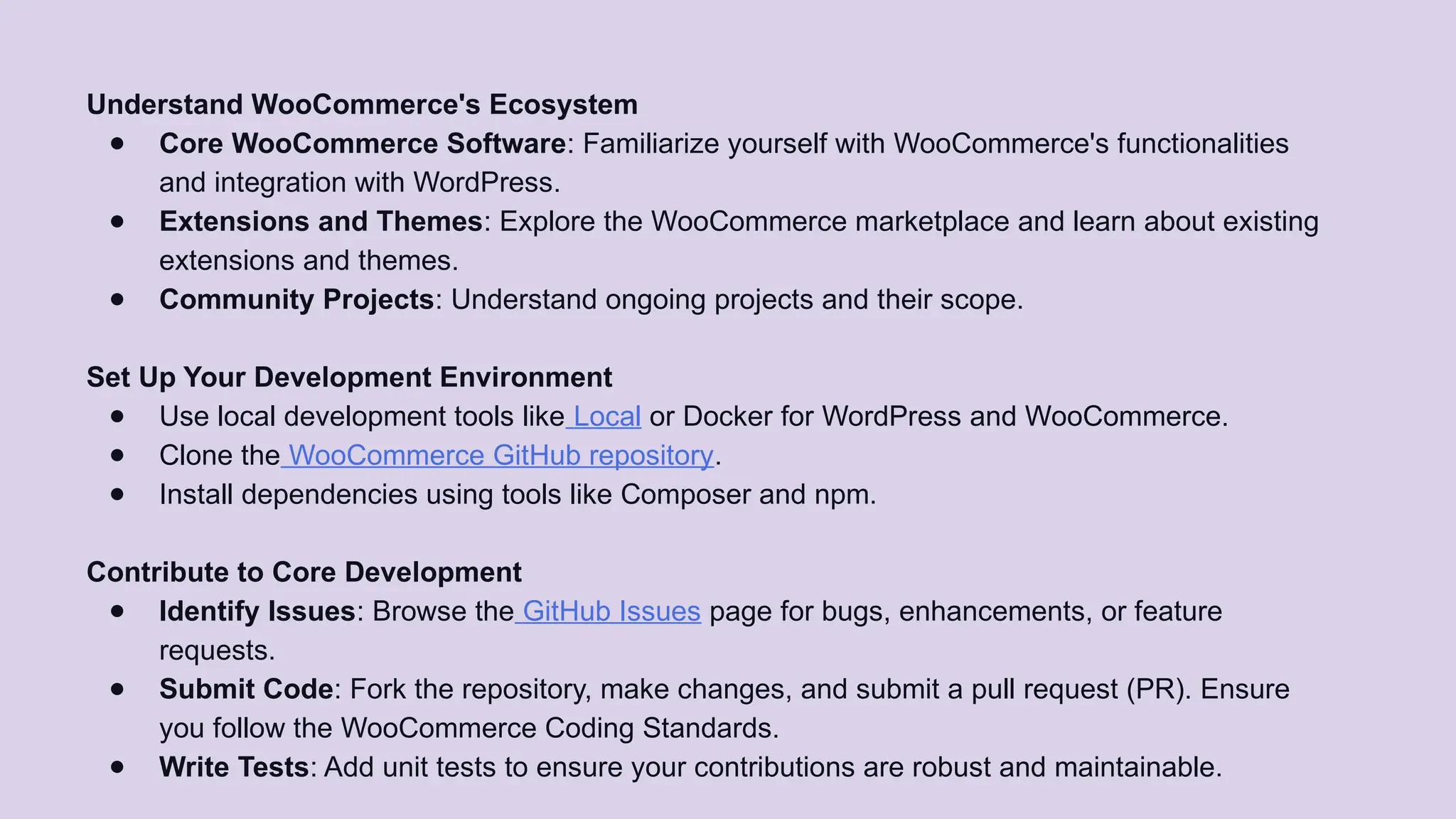 How To Contribute To The Woocommerce Ecosystem As A Developer Ppt