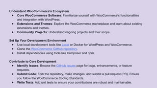 How to Contribute to the WooCommerce Ecosystem as a Developer | PPT