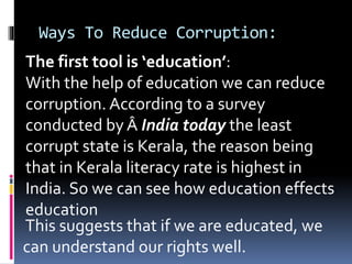 How to control corruption | PPTX