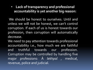 How to control corruption | PPTX