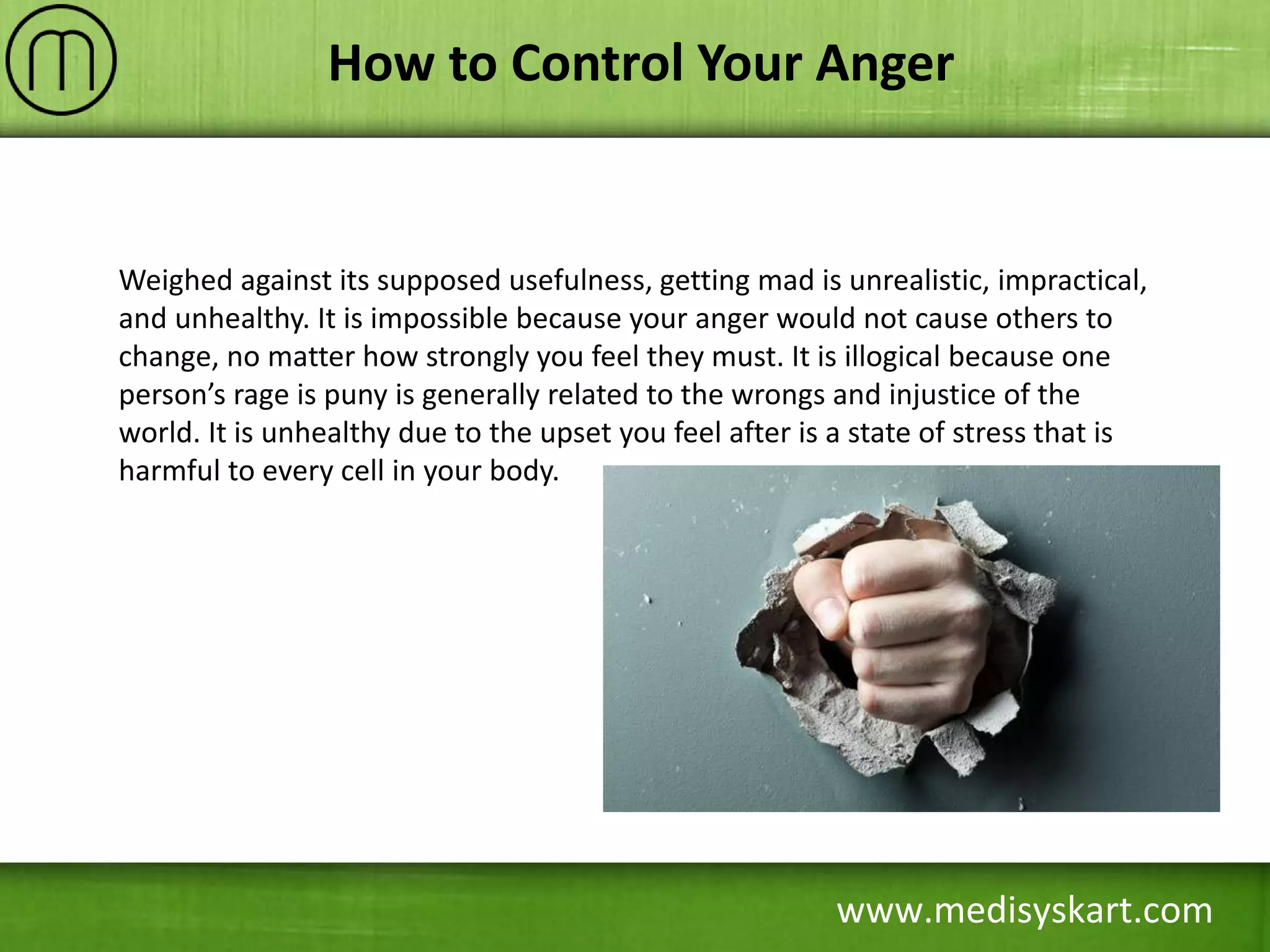 How to Control Anger | PPT