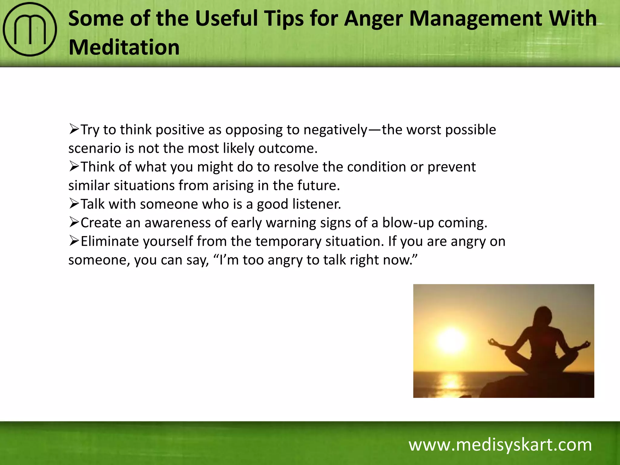 How to Control Anger With Meditation | PPT