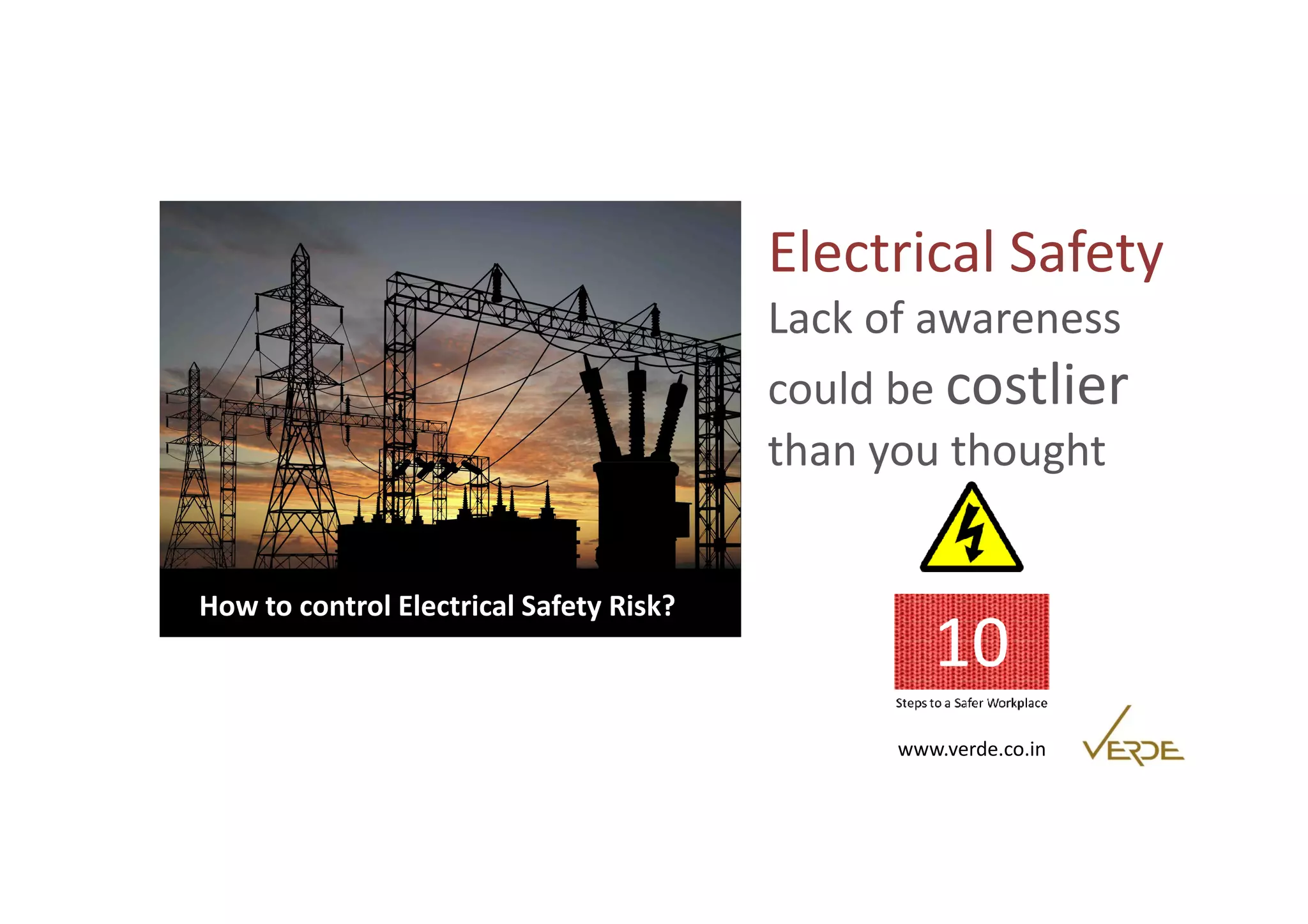 How to control electrical safety risk | PPT