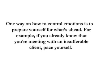 How To Control Emotions In 3 Simple Steps | PPT