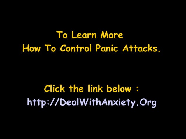 How To Control Panic Attacks | PPT