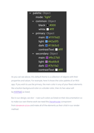 How to Convert a Component Design into an MUI React Code | PDF