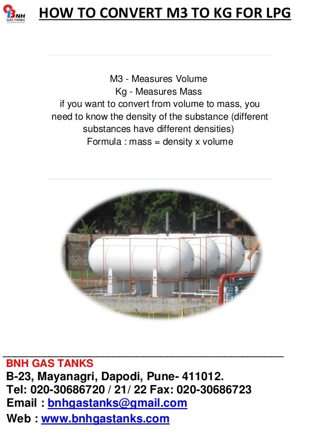 How To Convert M3 To Kg For Lpg How To Convert M3 To Kg For Lpg