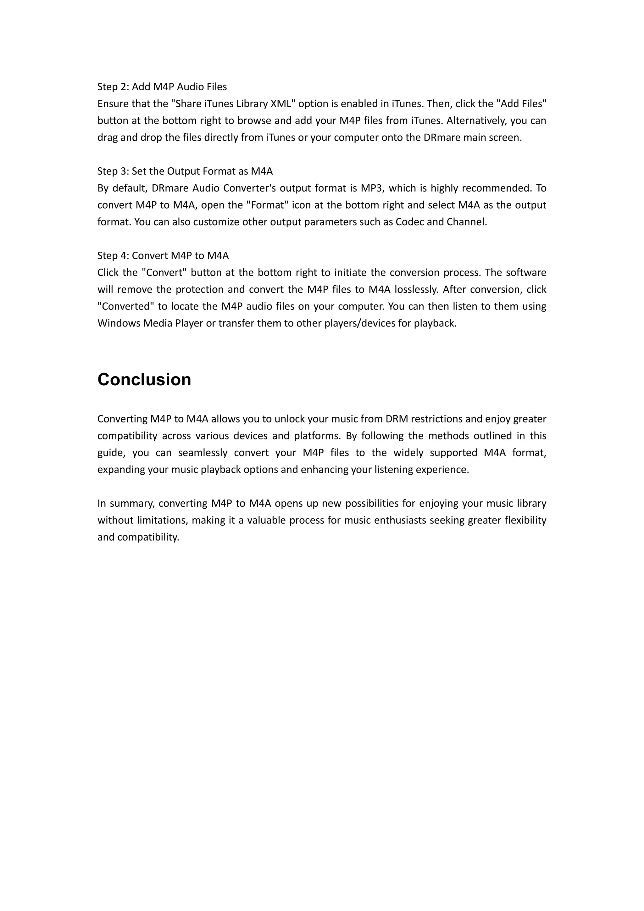 How to Convert M4P to M4A.docx