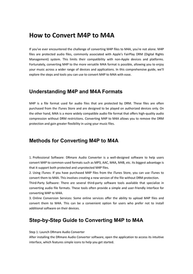 How to Convert M4P to M4A.docx
