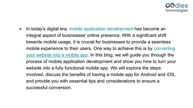 How To Convert Website Into Mobile App | PPT How To Convert Website Into Mobile App | PPT