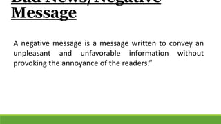 How to communicate bad newz effectively??? | PPT