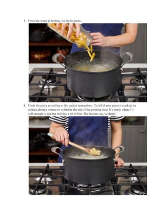 HOW TO COOK PASTA | PDF