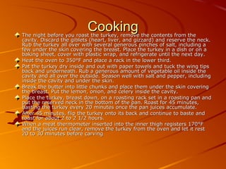 How to cook a turkey | PPT