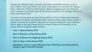 How to copy and rip disney dvd | PPT