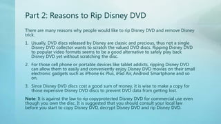How to copy and rip disney dvd | PPT