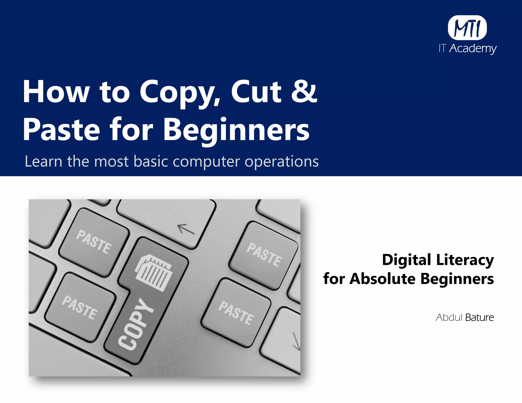 How to copy cut and paste | PDF