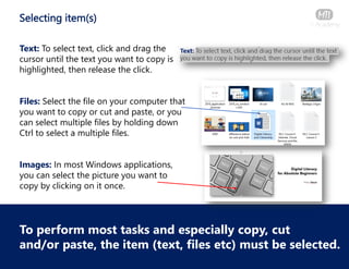 How to copy cut and paste | PDF
