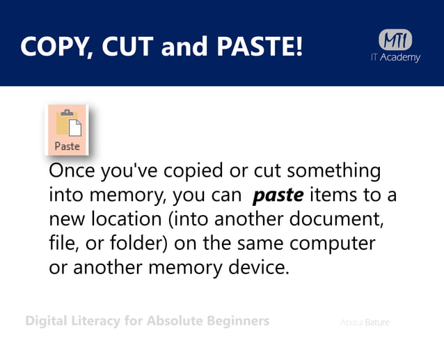 How to copy cut and paste | PDF