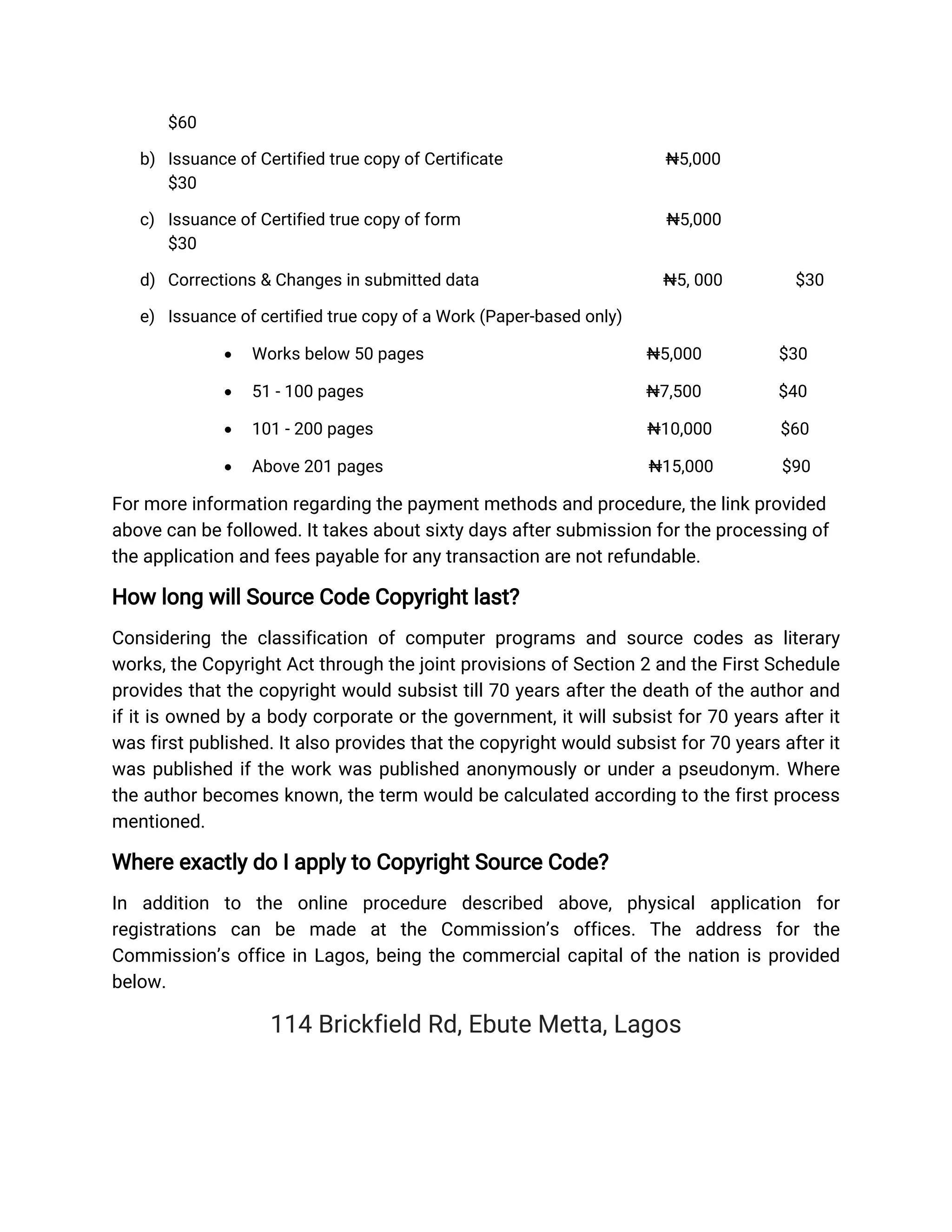 How to Copyright Source Code in Nigeria | PDF