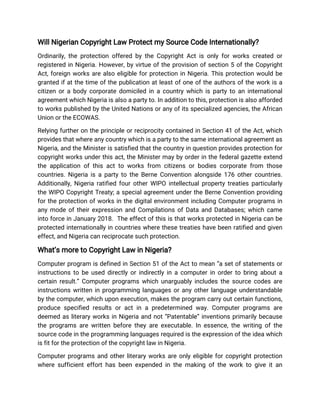 How to Copyright Source Code in Nigeria | PDF