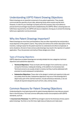 How to Correct Objected Patent Drawings and Ensure USPTO Compliance | InventionIP | PDF