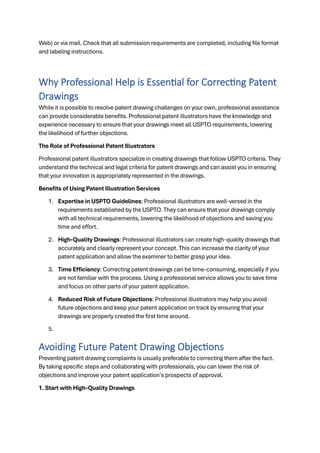 How to Correct Objected Patent Drawings and Ensure USPTO Compliance | InventionIP | PDF