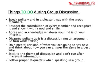 How to Crack a GROUP DISCUSSION: DOs and DONTs of GD | PPTX