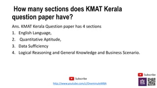 How to crack kmat Q&A Session | PPT
