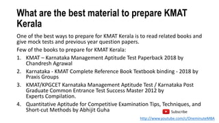 How to crack kmat Q&A Session | PDF